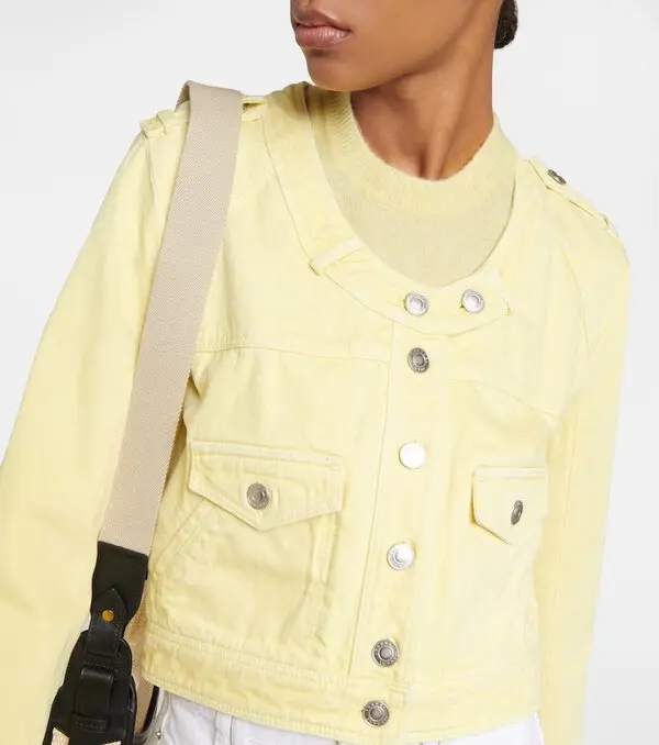Isabel Marant Valene Cropped Denim Jacket