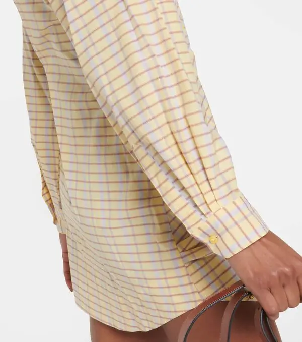 Isabel Marant Checked Cotton And Silk Minidress