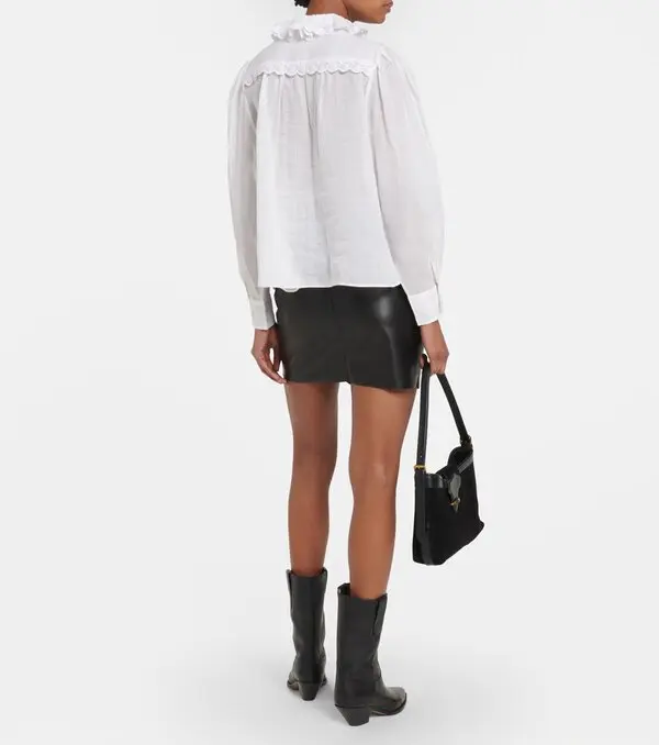 Isabel Marant Étoile Olinet Embroidered Ramie Shirt