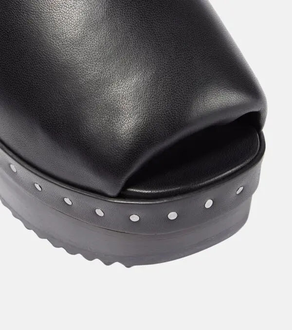 Rick Owens Padded Leather Platform Sandals