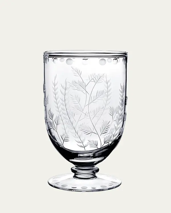 WILLIAM YEOWARD CRYSTAL Fern Footed 7" Vase