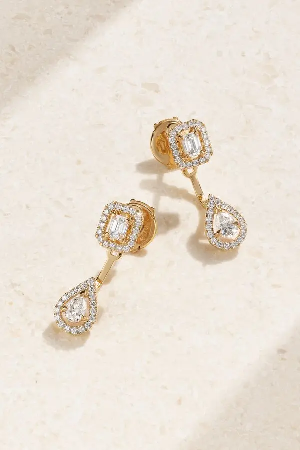 Messika My Twin Toi & Moi 18-karat Diamond Earrings - Gold