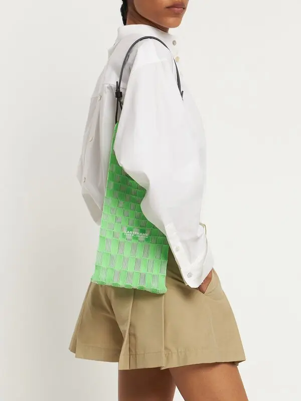 LASTFRAME Small Sheer Ichimatsu Market Bag