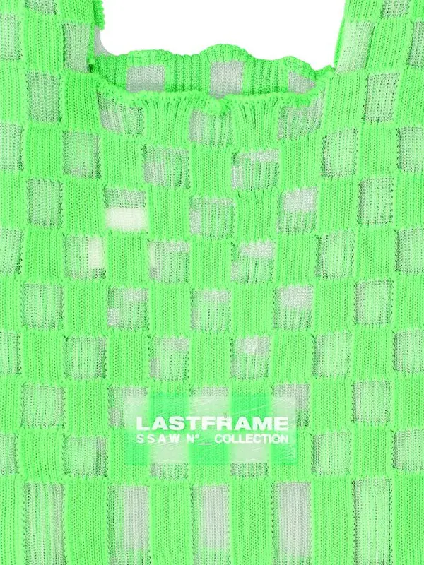 LASTFRAME Small Sheer Ichimatsu Market Bag