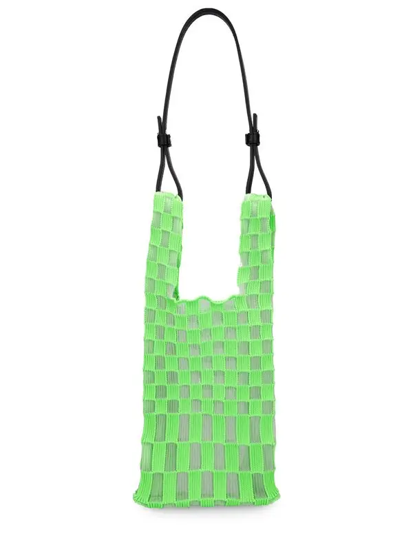 LASTFRAME Small Sheer Ichimatsu Market Bag