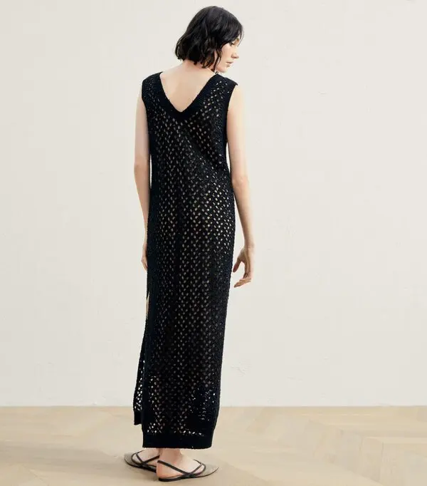 Brunello Cucinelli Open-knit Maxi Dress