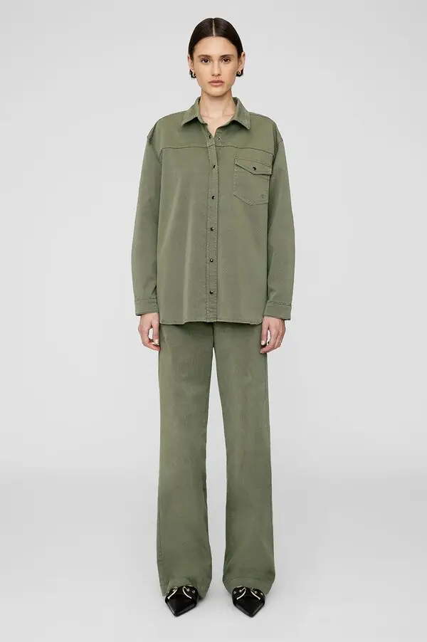 ANINE BING Koa Pant - Army Green