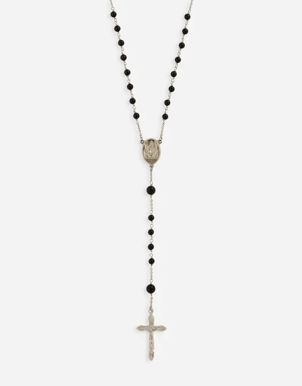 Dolce & Gabbana Rosary Necklace With Gemstones
