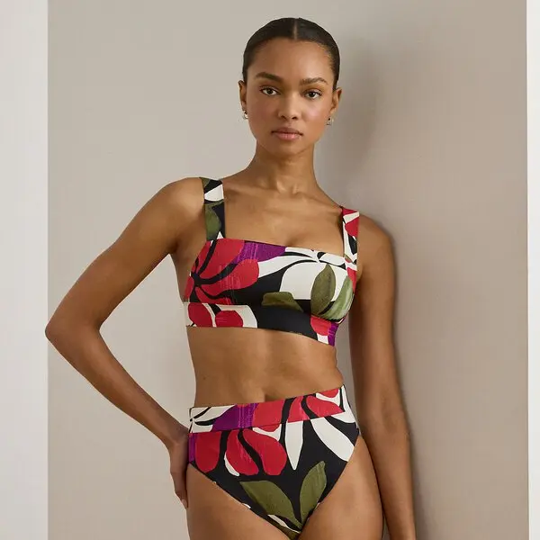 Ralph Lauren Floral High-waisted Bikini Bottom - Multi