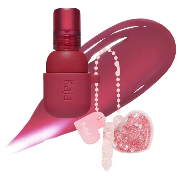 KAJA Jelly Charm Glazed Lip Stain & Blush With Keychain - 02 Squeeze Guava