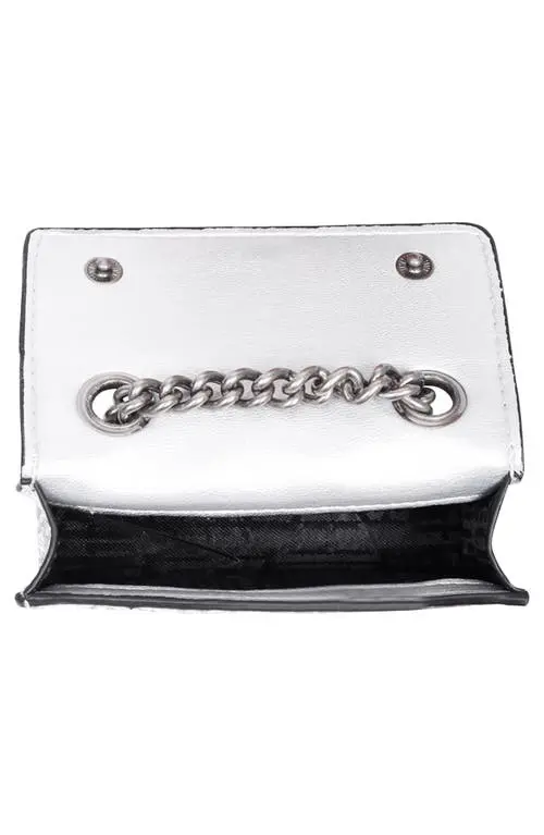 Kurt Geiger Micro Kensington Crossbody Bag - Silver