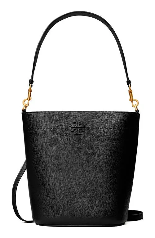 Tory Burch Mcgraw Leather Bucket Bag