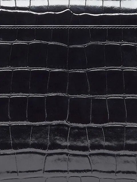 Balenciaga Hourglass Flat Pouch With Flap Crocodile Embossed
