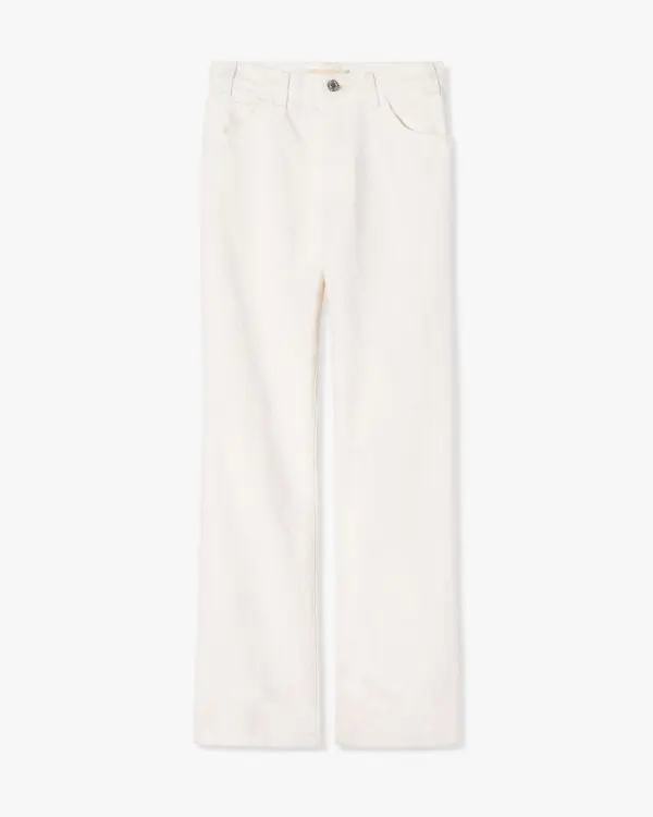 NILI LOTAN Joan High-rise Slim Straight Leg Jeans - Cream