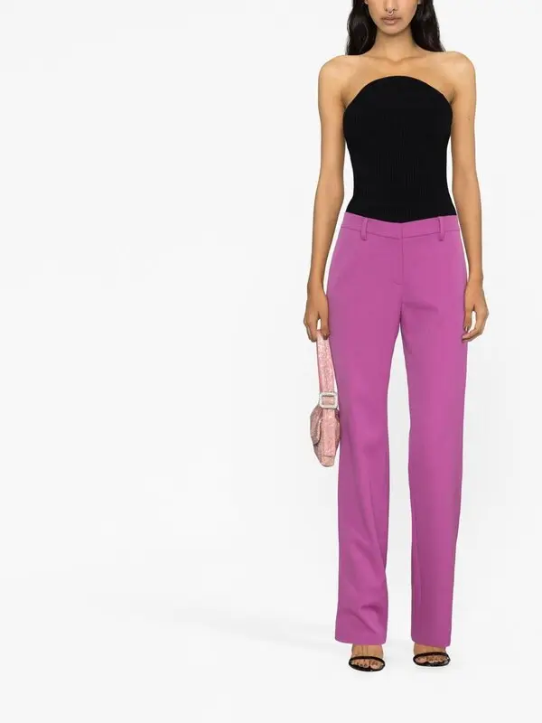 Magda Butrym Straight-leg Wool Trousers - Pink