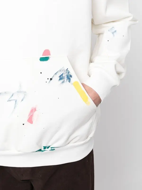 PLACES+FACES Paint-spatter Ogo Hoodie