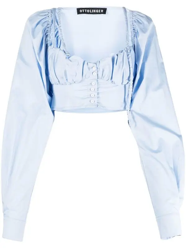Ottolinger Cropped Button-fastening Blouse