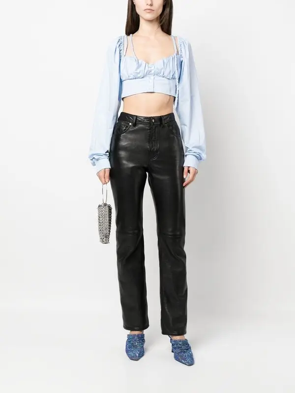 Ottolinger Cropped Button-fastening Blouse