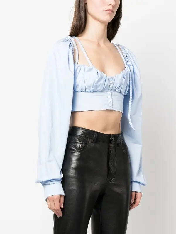 Ottolinger Cropped Button-fastening Blouse