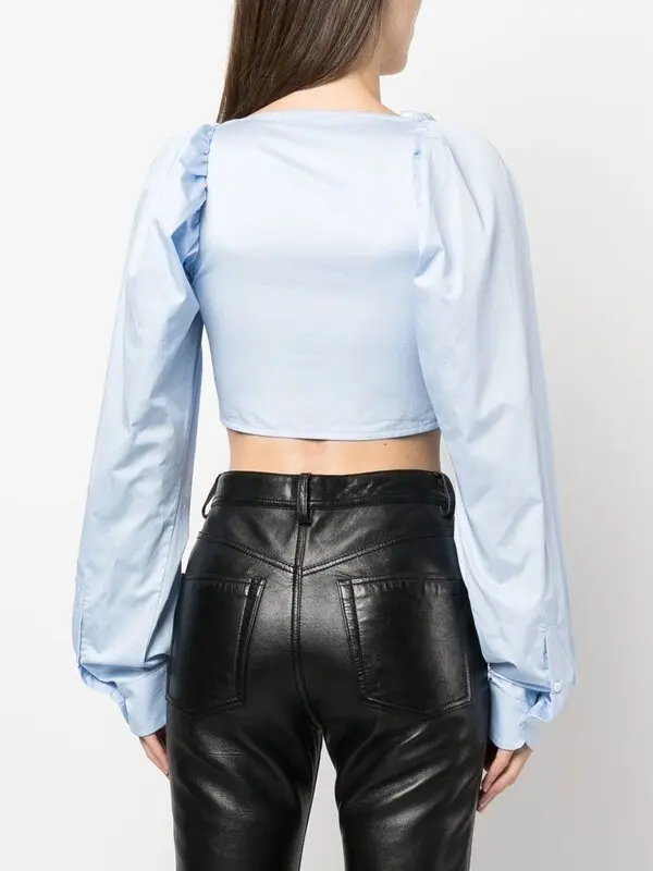 Ottolinger Cropped Button-fastening Blouse