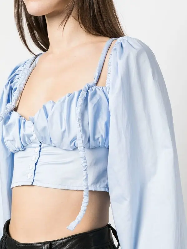 Ottolinger Cropped Button-fastening Blouse