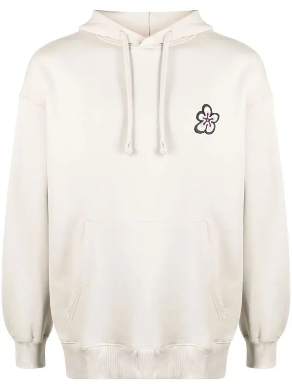 Camper Floral Print Cotton Hoodie