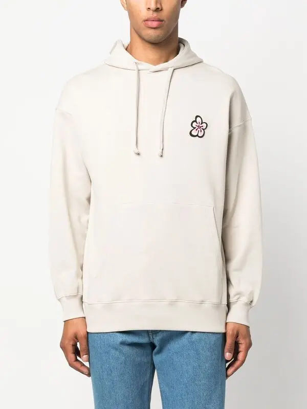 Camper Floral Print Cotton Hoodie