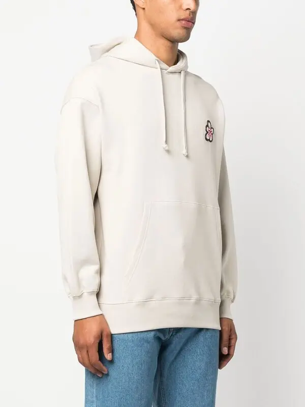 Camper Floral Print Cotton Hoodie