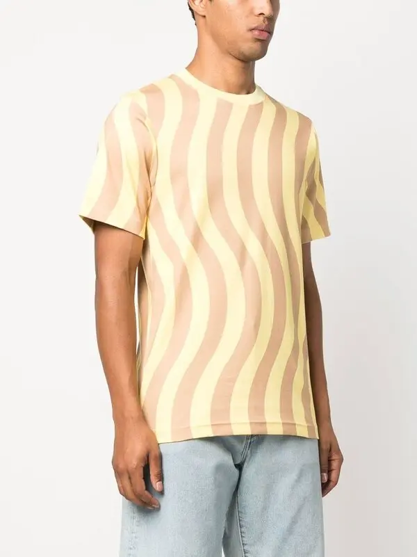 Camper Wave-print T-shirt - Yellow