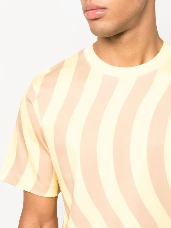 Camper Wave-print T-shirt - Yellow
