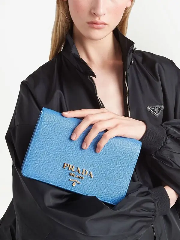 Prada Logo Plaque Crossbody Bag