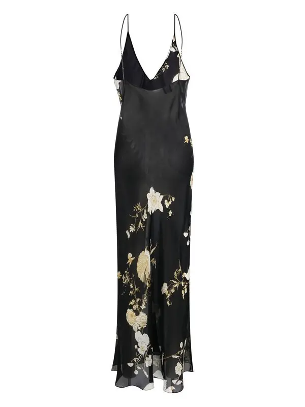 Carine Gilson Floral-print Maxi Camisole Dress