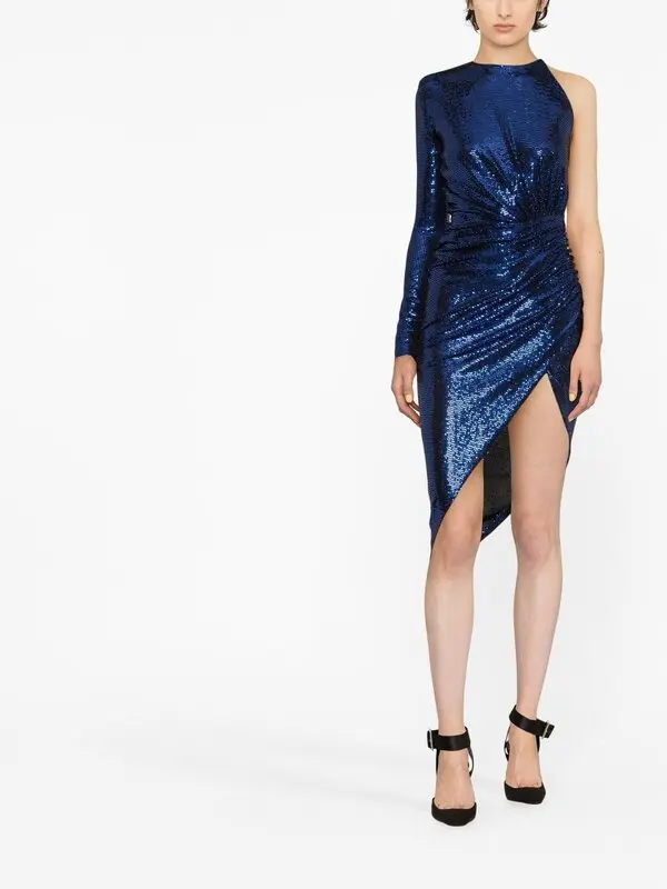 Alexandre Vauthier Sequin-embellished Asymmetric Dress