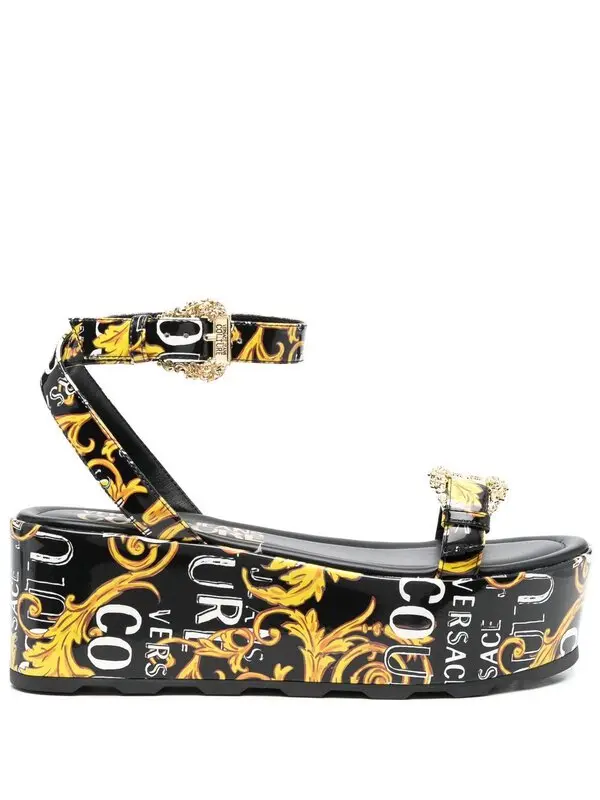 Versace Baroque Pattern-print 70mm Sandals