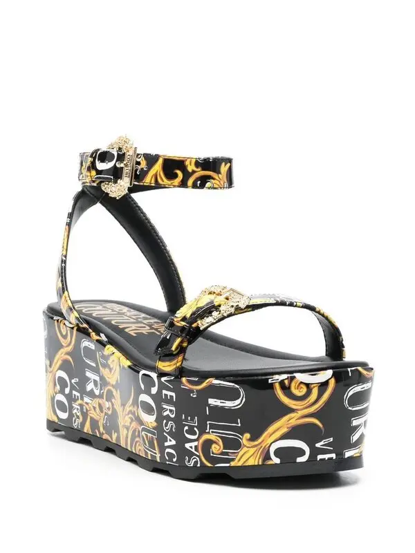 Versace Baroque Pattern-print 70mm Sandals