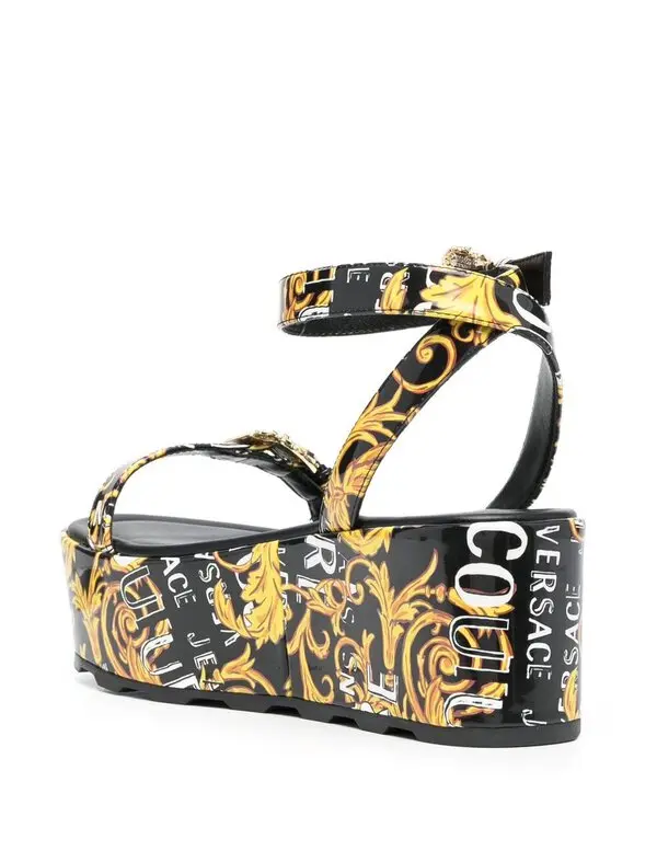 Versace Baroque Pattern-print 70mm Sandals