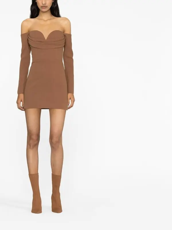 knee length dresses for ladies Ashton Strapless Knit Mini Dress main image 1