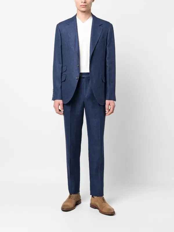 Brunello Cucinelli Single-breasted Two-piece Suit - Blue