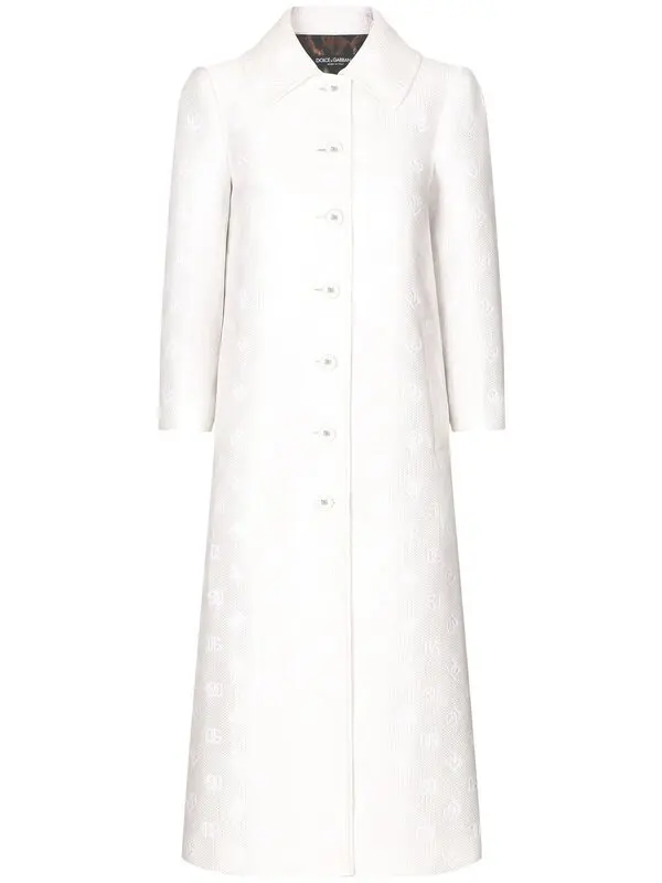 Dolce & Gabbana Dg-logo Jacquard Coat