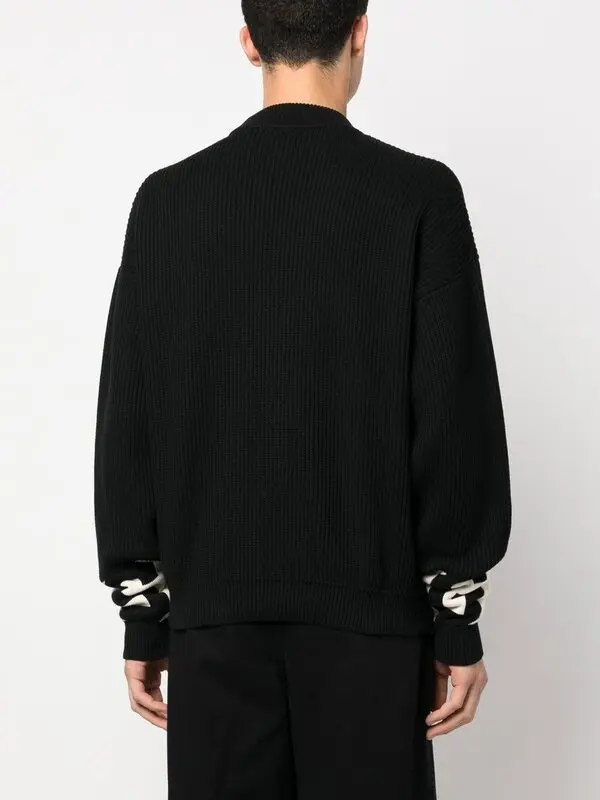 Gcds Ribbed Knit Logo Jumper