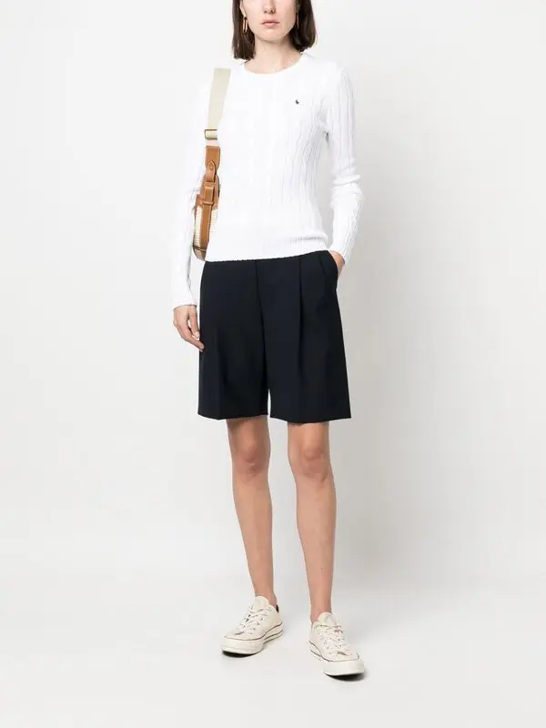 Polo Ralph Lauren Julianna Cable-knit Jumper - White