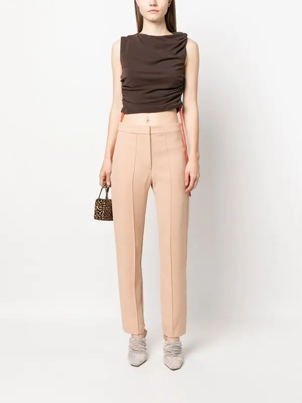 Alex Perry Pleated Straight-leg Trousers