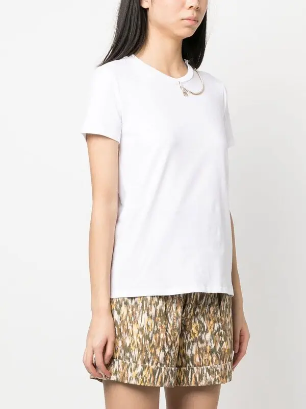 Elisabetta Franchi Chain-detail Cotton T-shirt