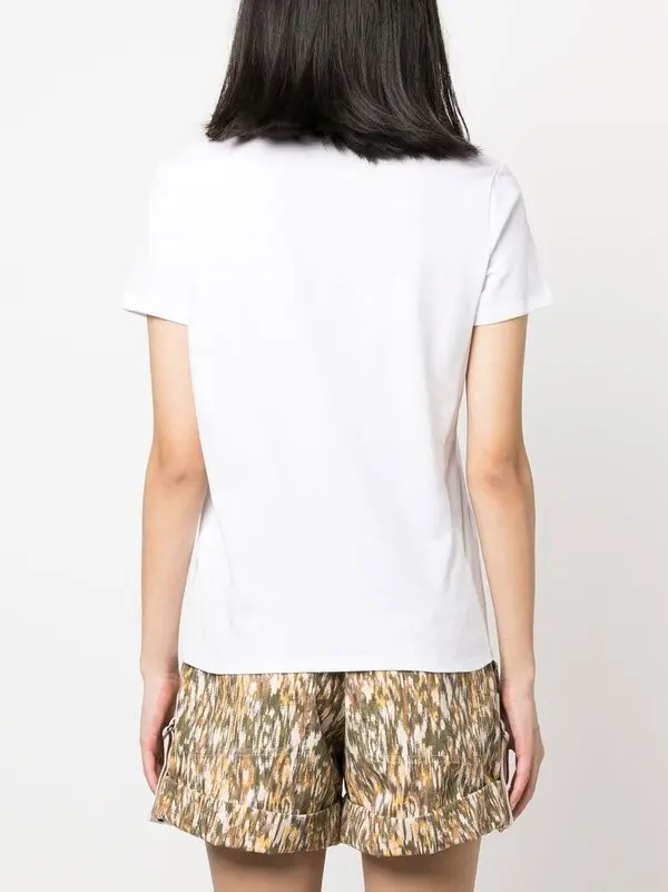 Elisabetta Franchi Chain-detail Cotton T-shirt