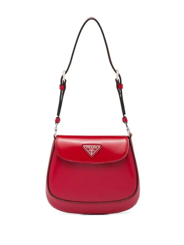 Prada Cleo Leather Mini Bag Red Editorialist
