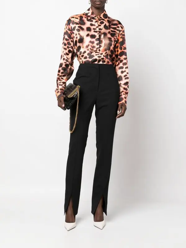 Roberto Cavalli Silk Leopard-print Blouse
