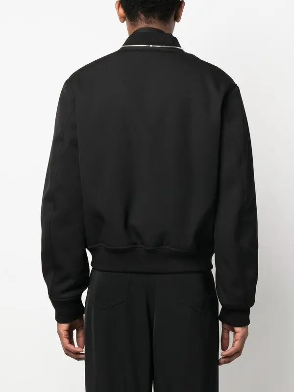 JIL SANDER Zipped Wool Bomber Jacket