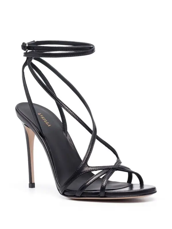 LE SILLA Belen 110mm Sandals - Black