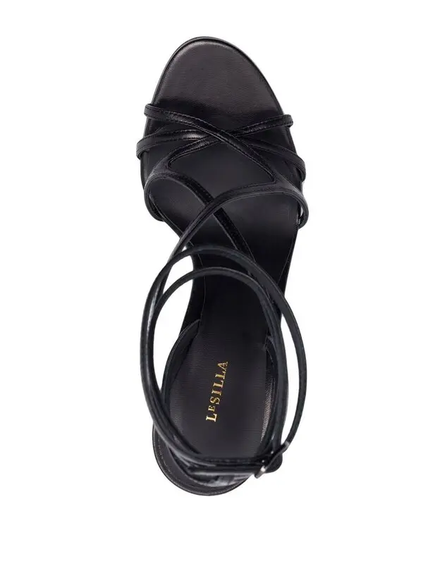 LE SILLA Belen 110mm Sandals - Black