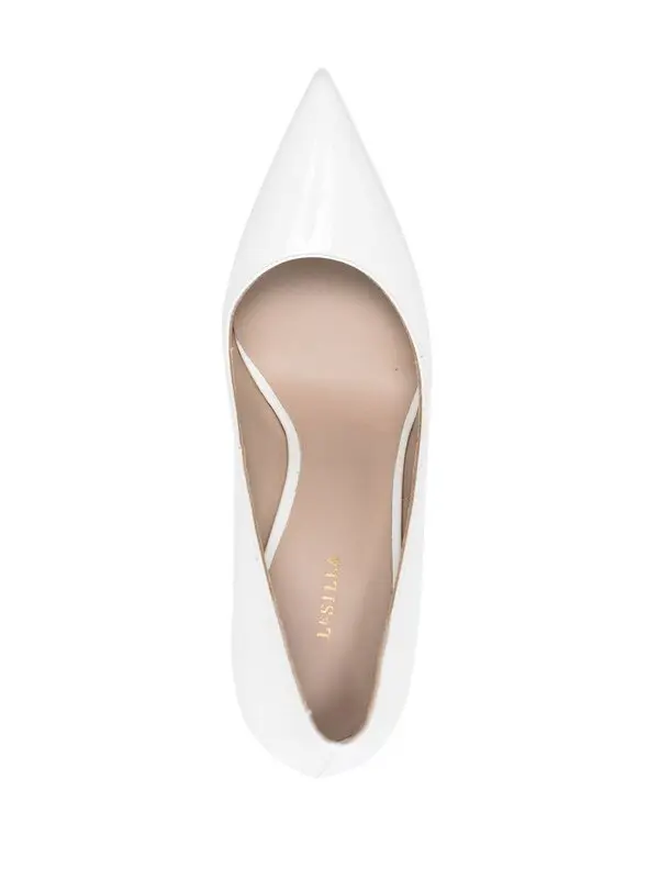 LE SILLA Uma 130mm Platform Pumps - White